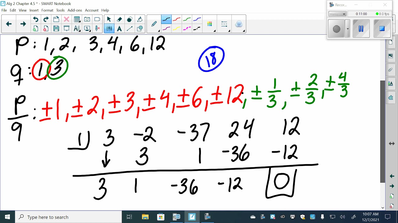 Algebra 2 Chapter 4.5 (3) - YouTube