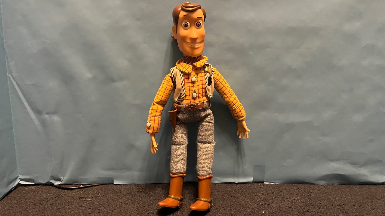 REVIEW: 1995 Thinkway 12” Push Button Woody Doll - YouTube