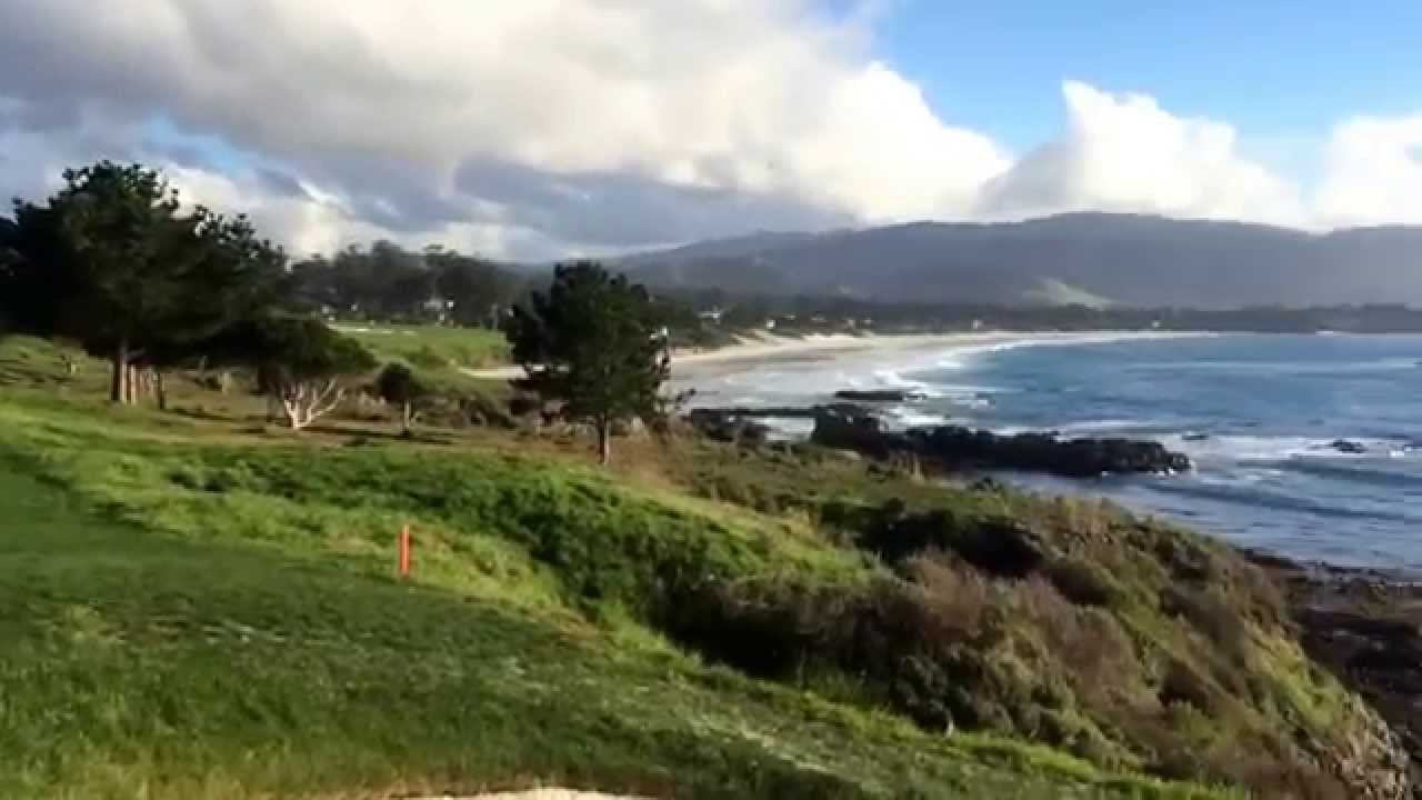 My first round of golf at Pebble Beach Golf Course | Tree lighting ...