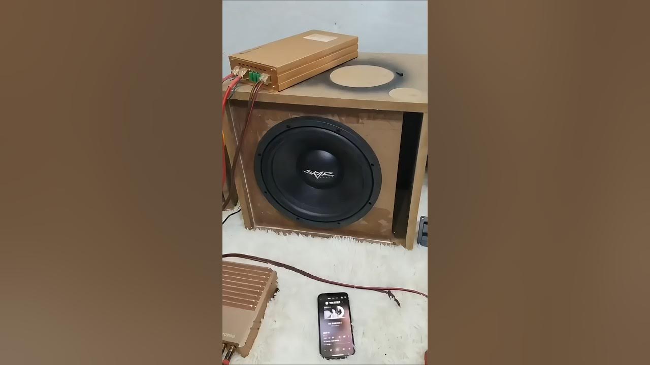 1200W 12" subwoofers Kara Audi, diy box #music - YouTube