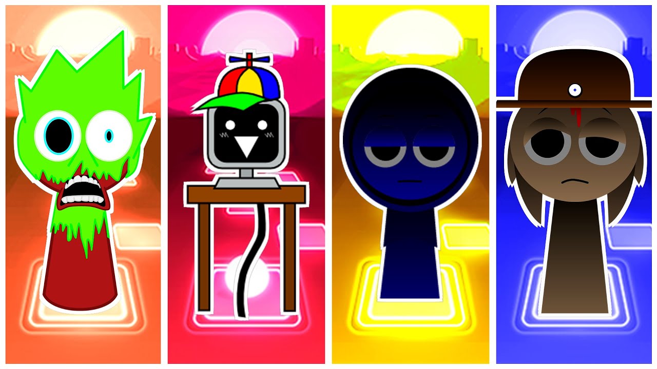 INCREDIBOX SPRUNKI : NORMAL vs HORROR -TILES HOP EDM RUSH #tileshop # ...