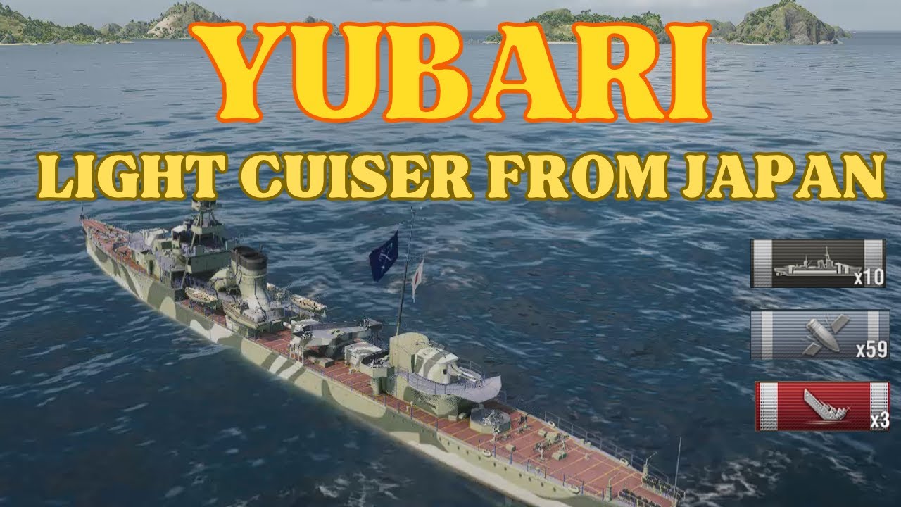 world of warships - light cruiser YUBARI - #worldofwarships #wargaming ...