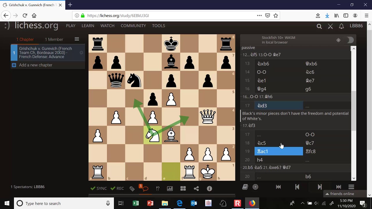 Grischuk v. Gurevich (Bordeaux, 2003) - French Defense: Advance ...