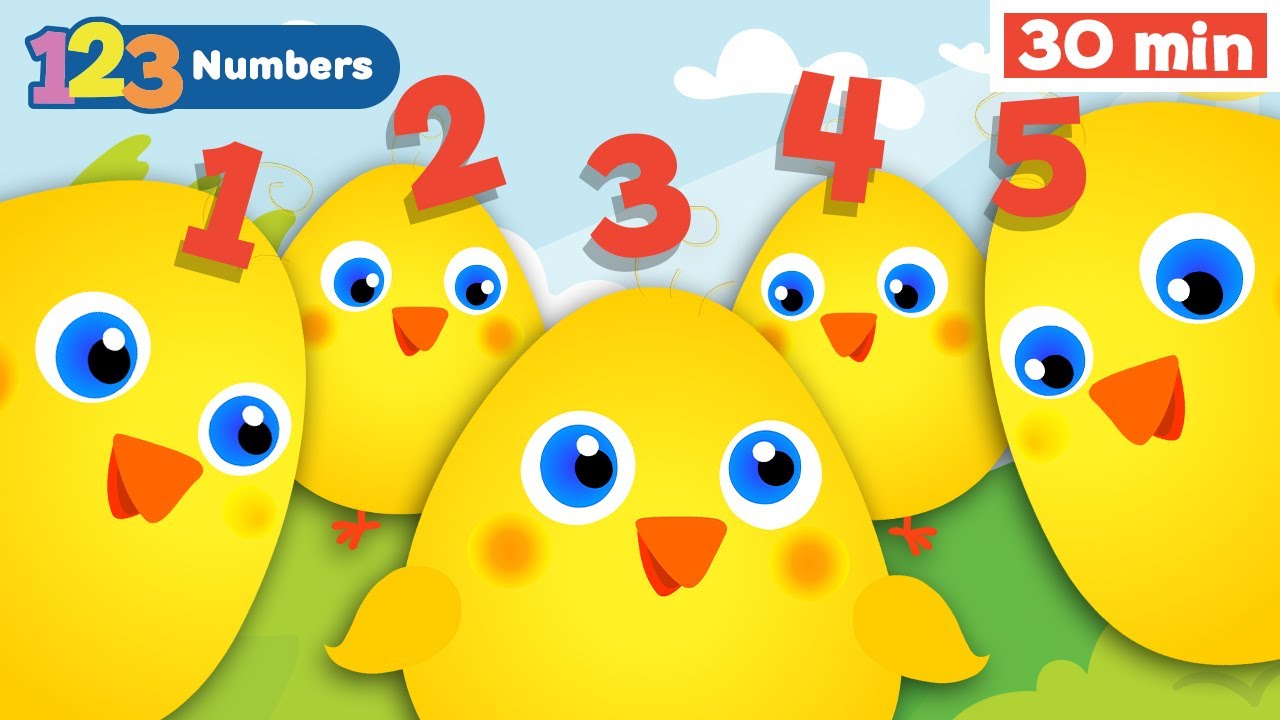 Counting Numbers w Animals for Kids | Numbers 123 Song | Toddler ...