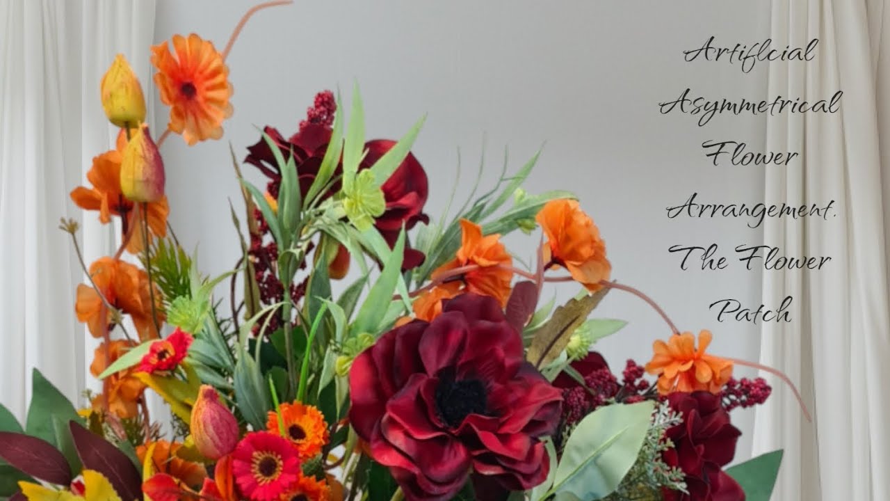 How to make an Asymmetrical Flower Arrangement - YouTube