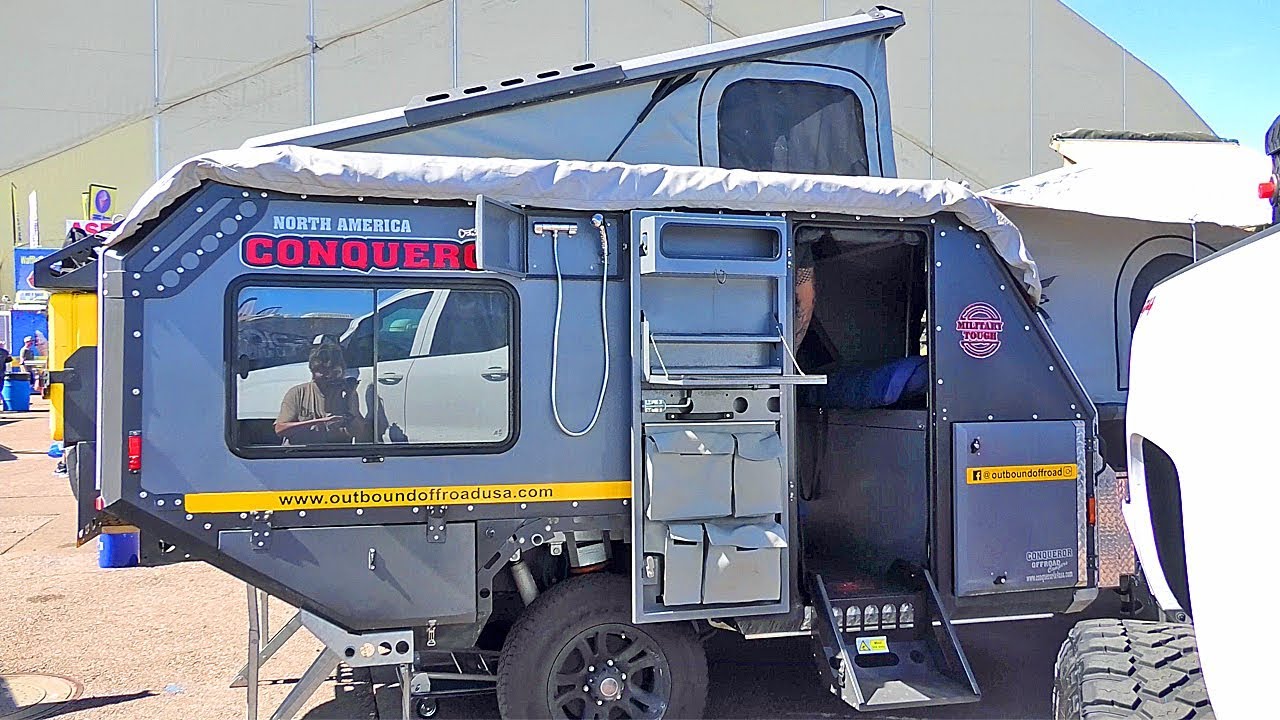 CONQUEROR OFFROAD CAMPER TRAILERS w/ NO WOOD! - A Quick Walk Through ...