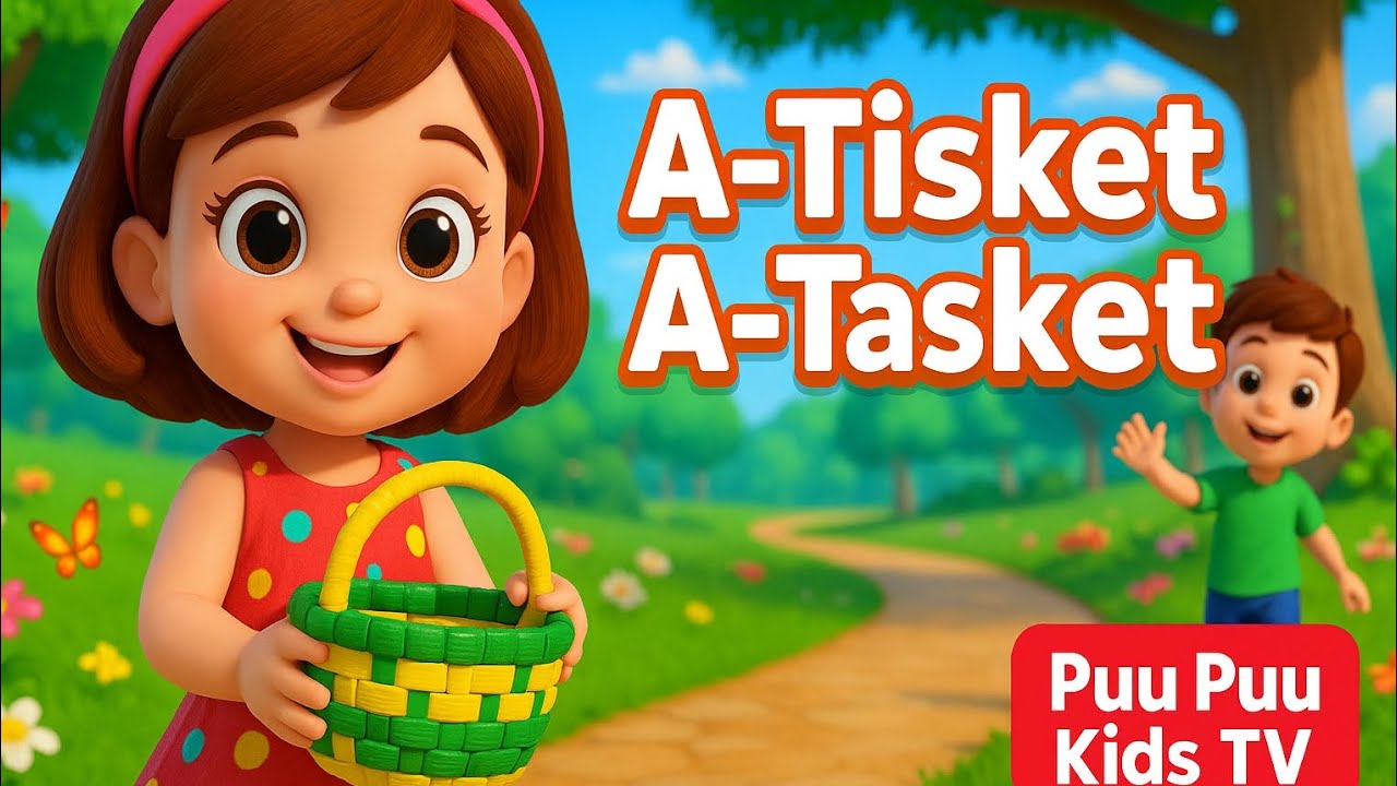 A-Tisket A-Tasket | Nursery English Rhyme for Kids | Cartoon Song by ...