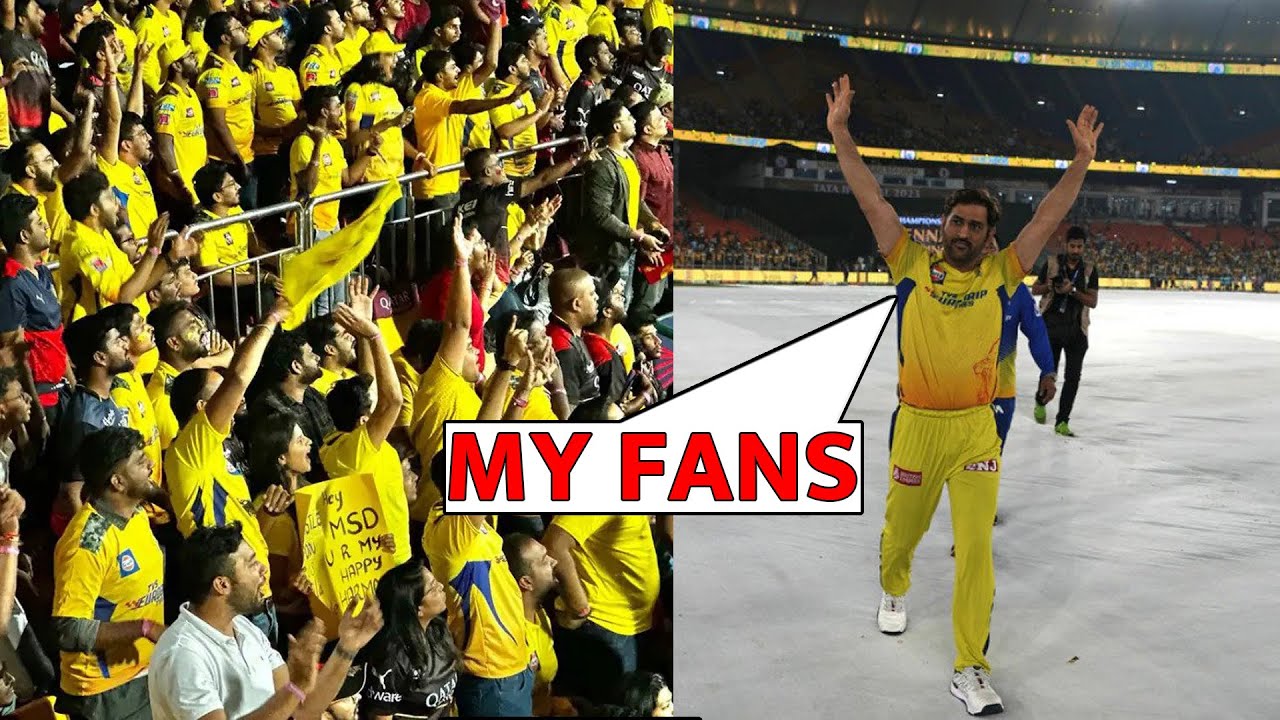 MS Dhoni won the hearts of his fans went alone thanked all the fans in ...