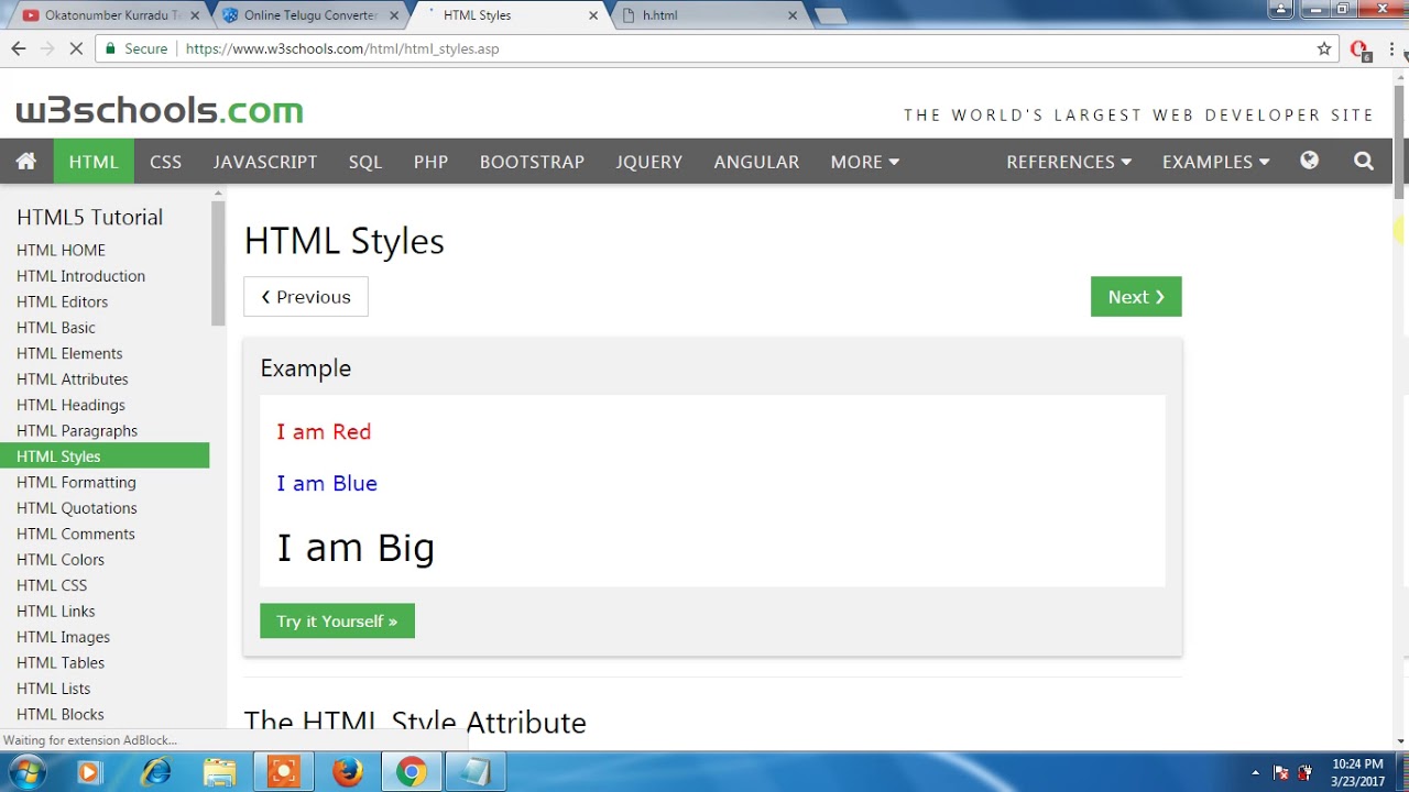Html Telugu Heading Tags Youtube