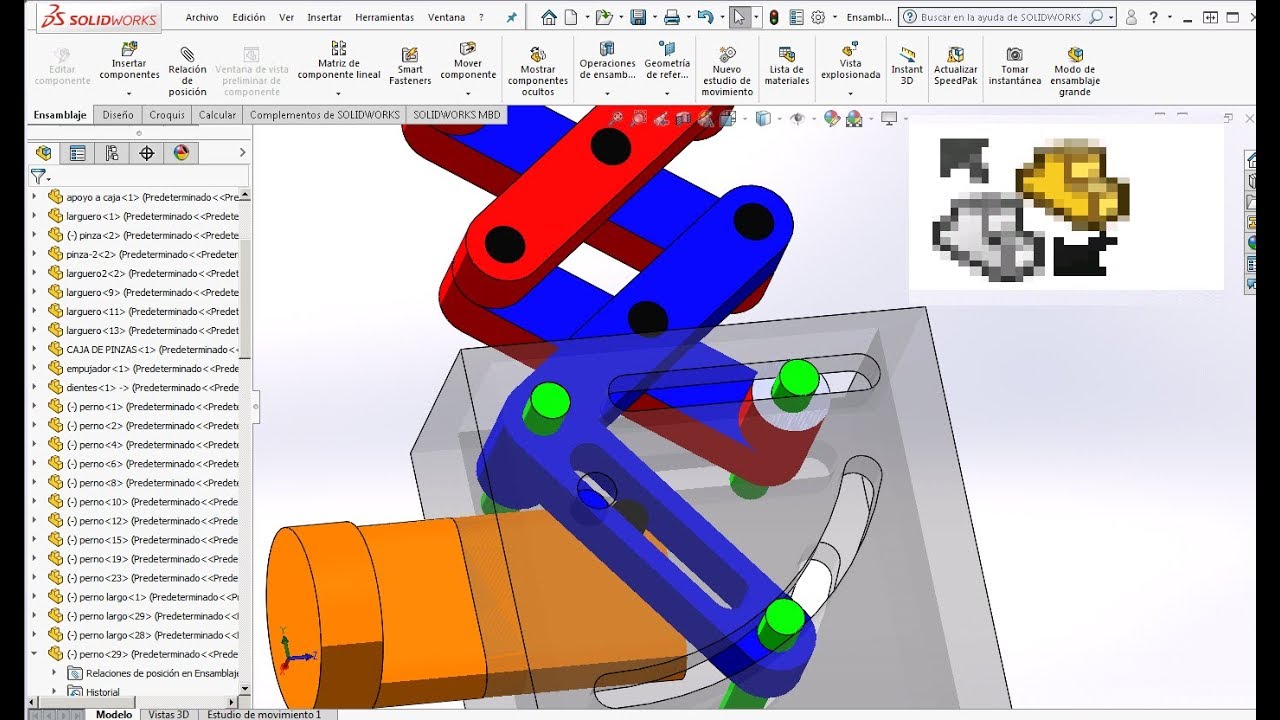 Remplazar componente en ENSAMBLAJE en Solidworks 2018 - YouTube