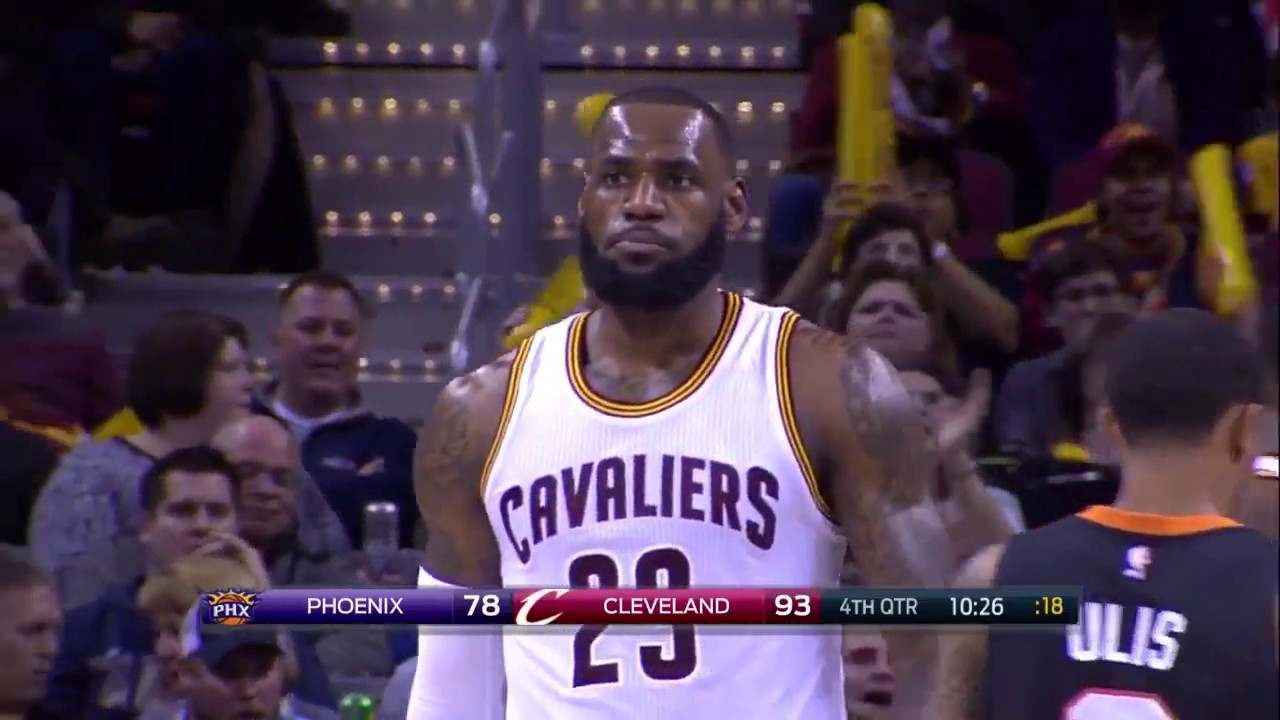 LeBron James Back to Back Chase down Block! | Suns vs Cavs | January 19 ...