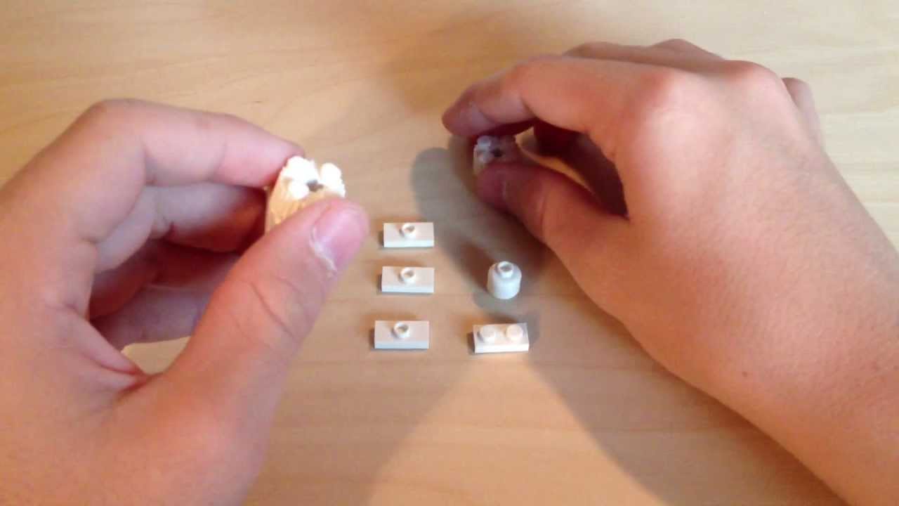 Lego tutorial- Head bust from the town hall set - YouTube