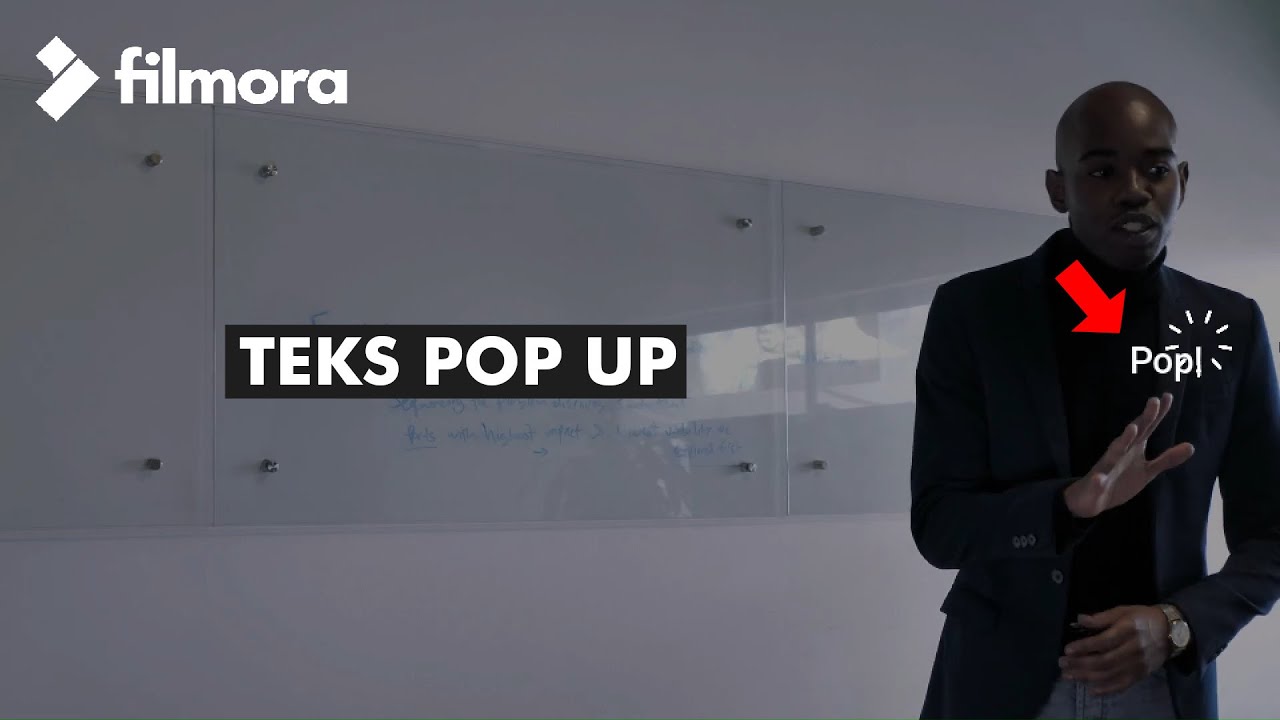 Cara Membuat Teks Muncul Pop Up - Filmora X Tutorial - YouTube