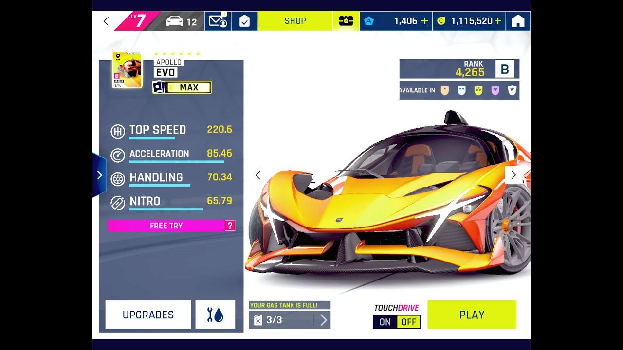 APOLLO EVO : ASPHALT 9 LEGENDS : CAR REVIEW -PART 4 - YouTube