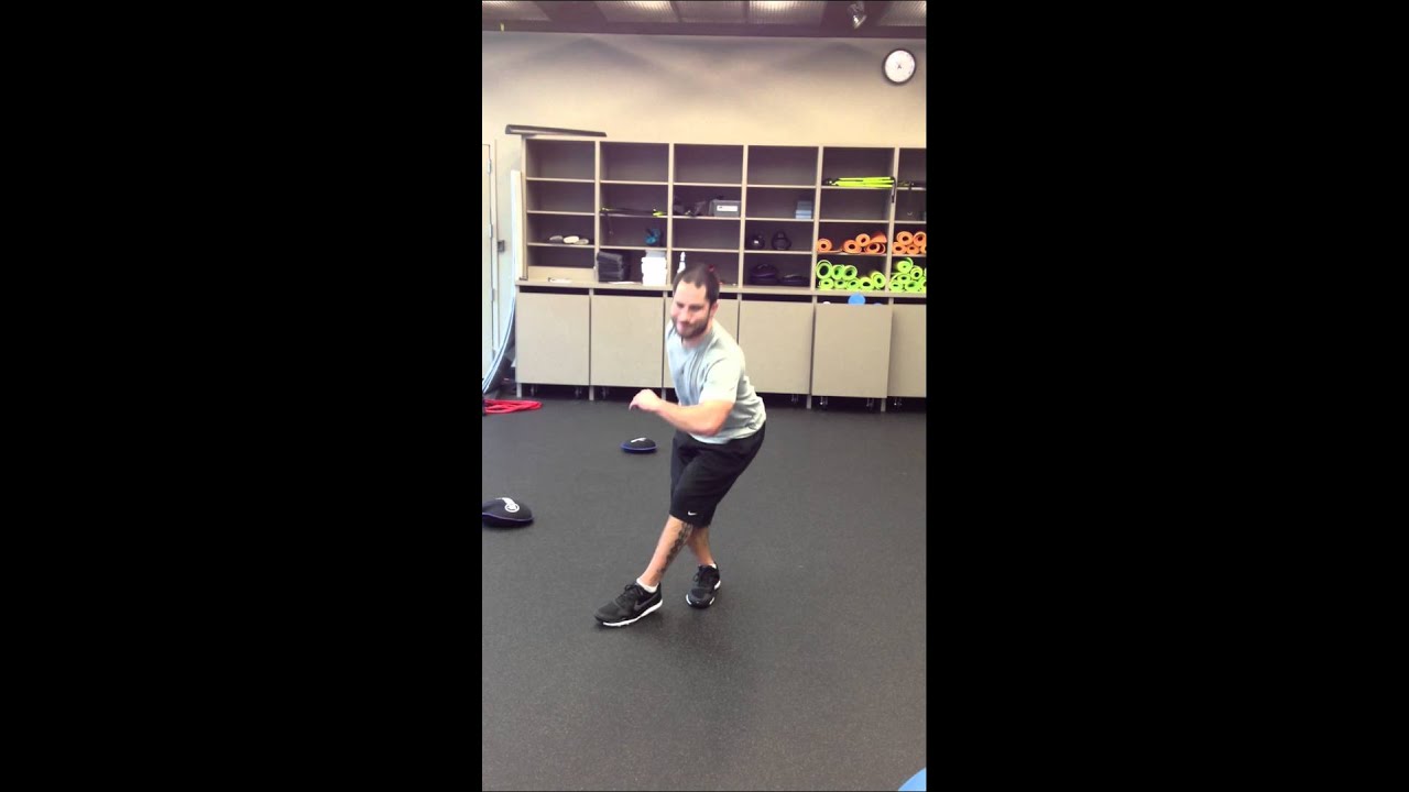 Single Leg Squat with Opposite Foot Opposite Rotational Toe Touch - YouTube