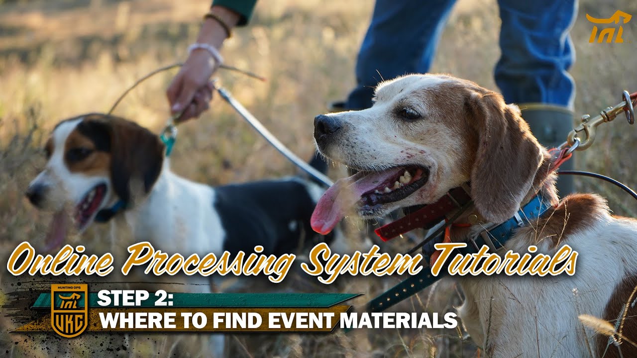 Online Processing Tutorial Video: Step 2 Where to Find Event Materials ...