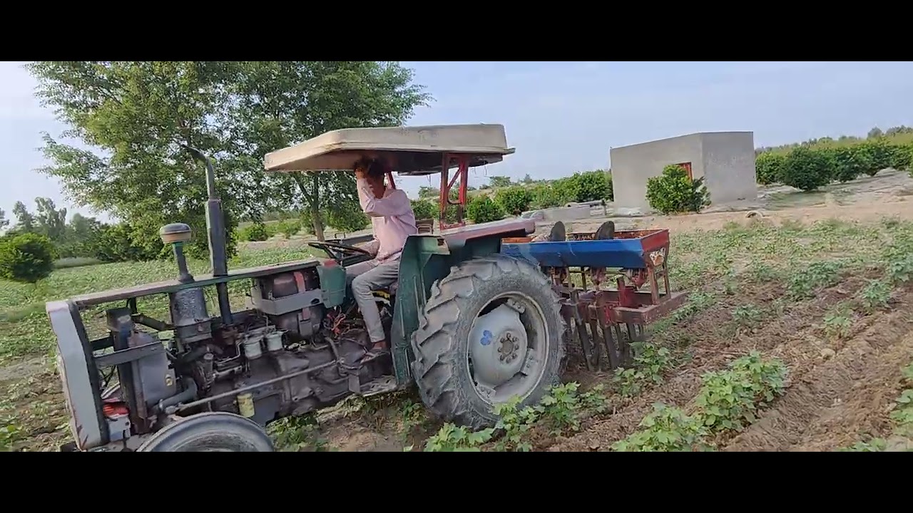 Plow performance in cotton in the tractor 🚜 - YouTube