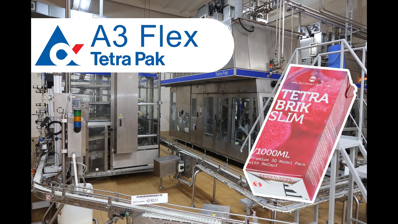 Aseptic filling line A3 Flex Tetra Pak - YouTube