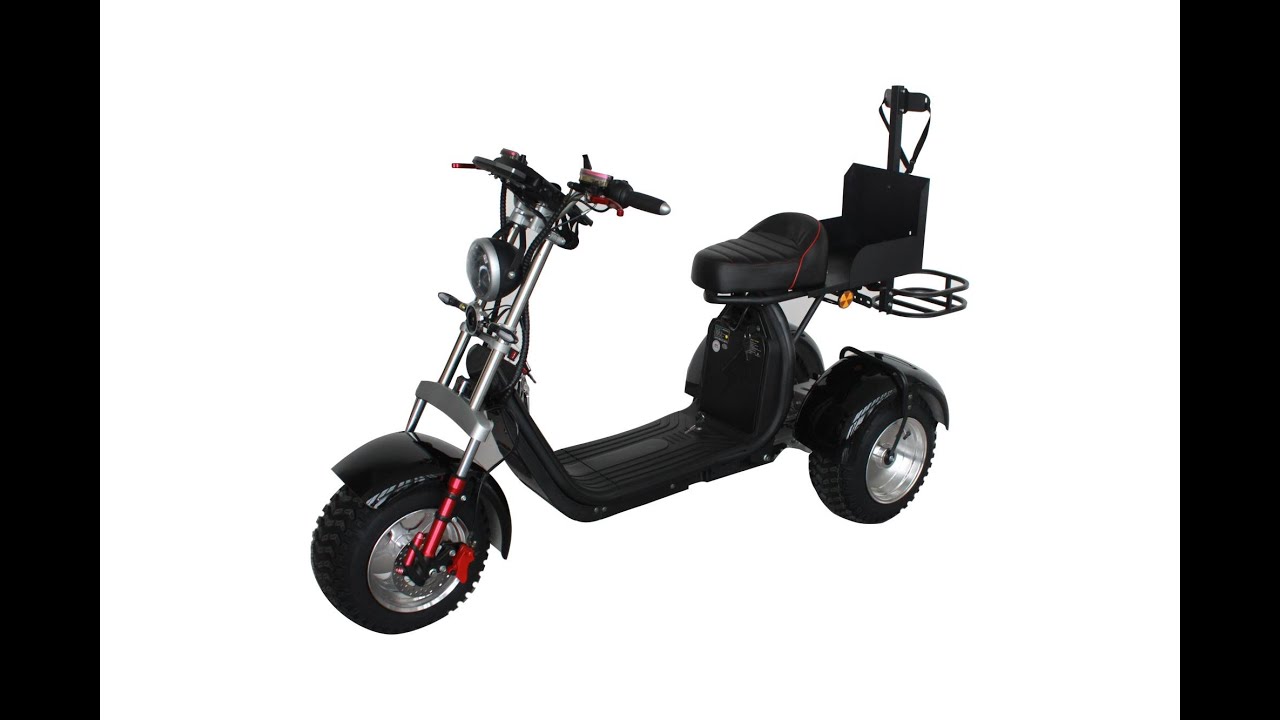4000w Dual Drive Golf Trike Scooter with Swing Arm 36+ Holes - YouTube