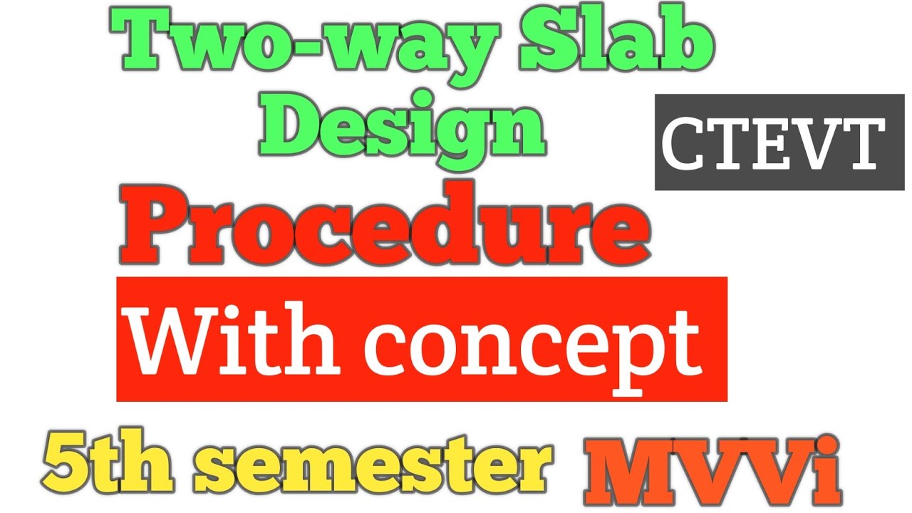 Two-way slab design|Design procedure of two-way slabs|how to solve two ...