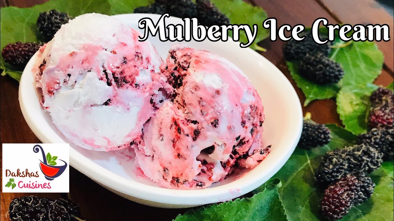 Mulberry Ice Cream simple & Delicious - YouTube
