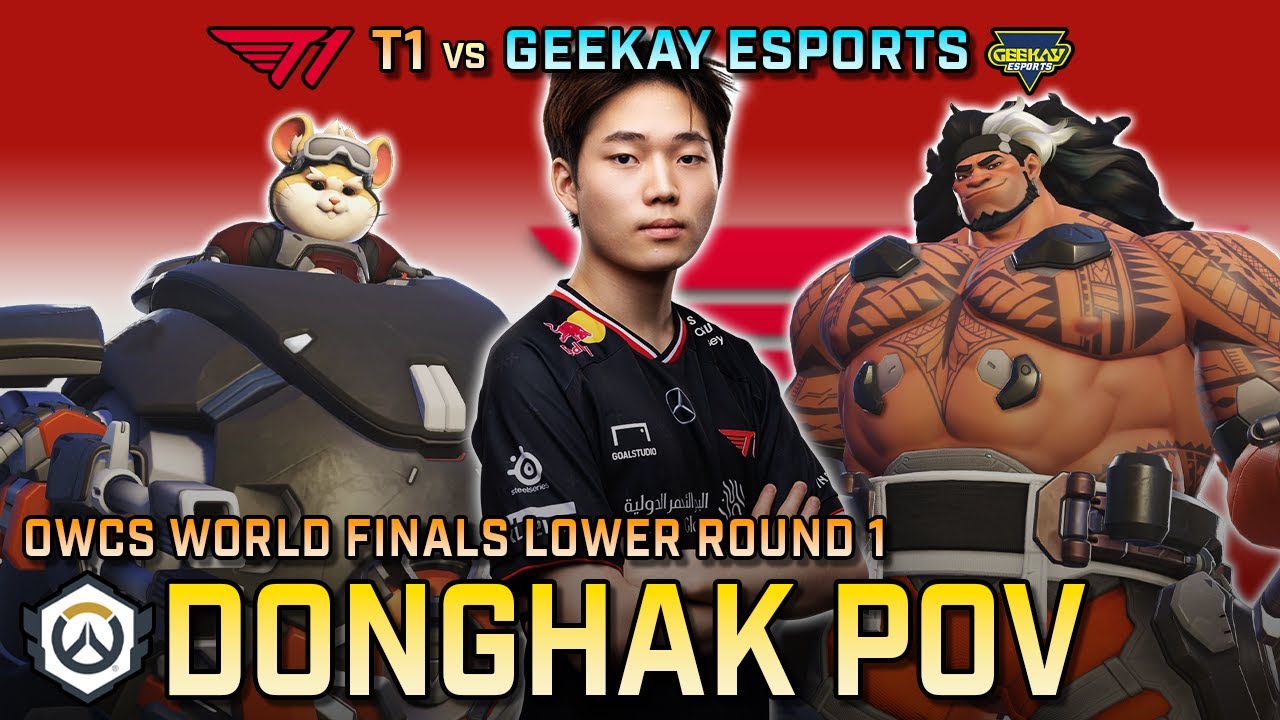 [ DONGHAK ] Fired up like a VOLCANO | T1 vs Geekay Esports | OWCS World ...
