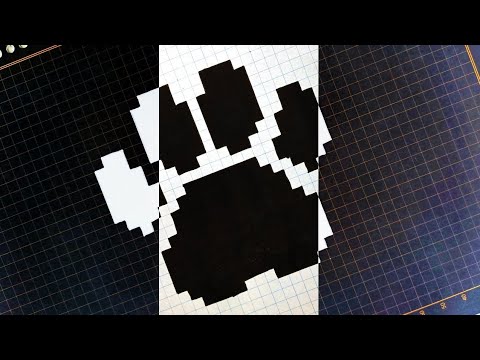 Handmade Pixel Art - How To Draw a footprint #pixelart - YouTube