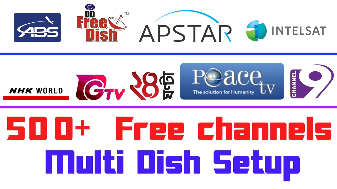 Four Satellite Channels In One Receiver | 500+ FTA Channels | FreeDish ...