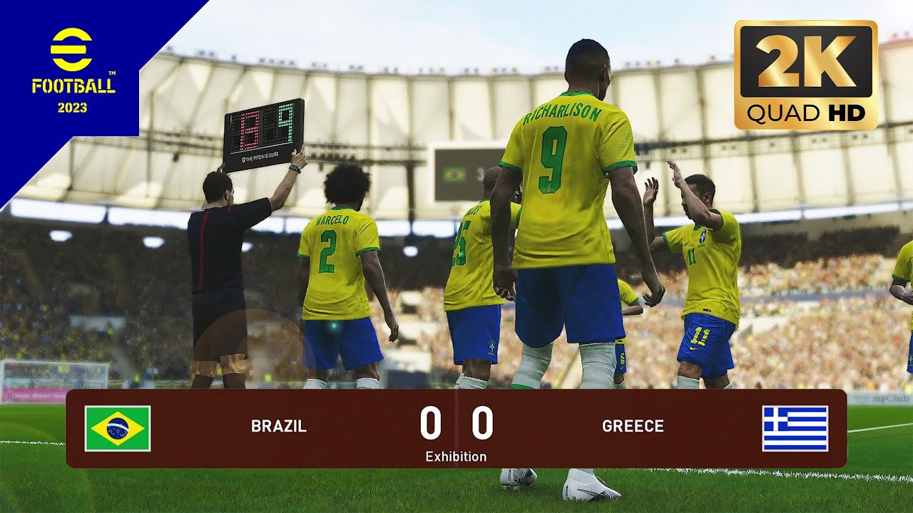 Brazil vs. Greece | PC Next Gen Gameplay - | [PC-2K-60fps] #efootball # ...