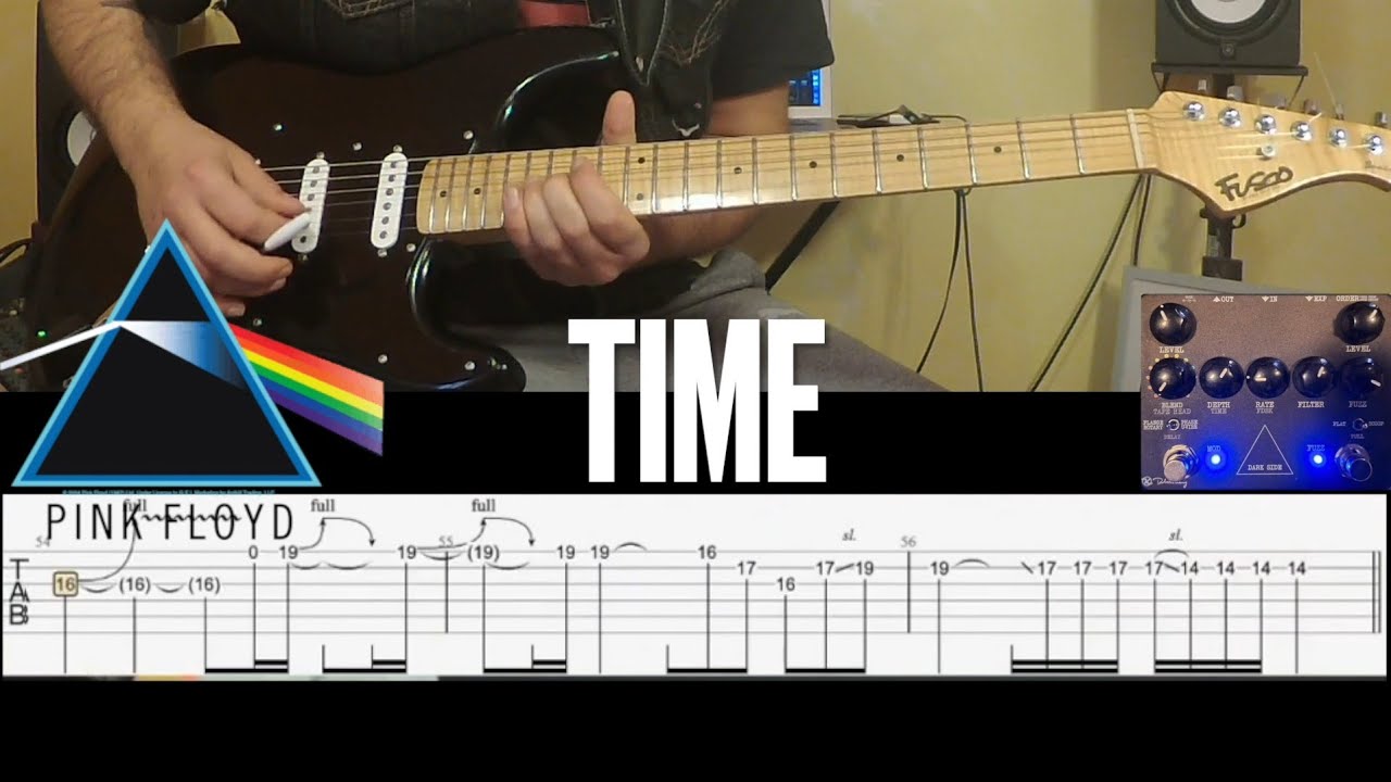 Pink Floyd - Time - Guitar Lesson Tab (KEELEY DARK SIDE PEDAL) - YouTube