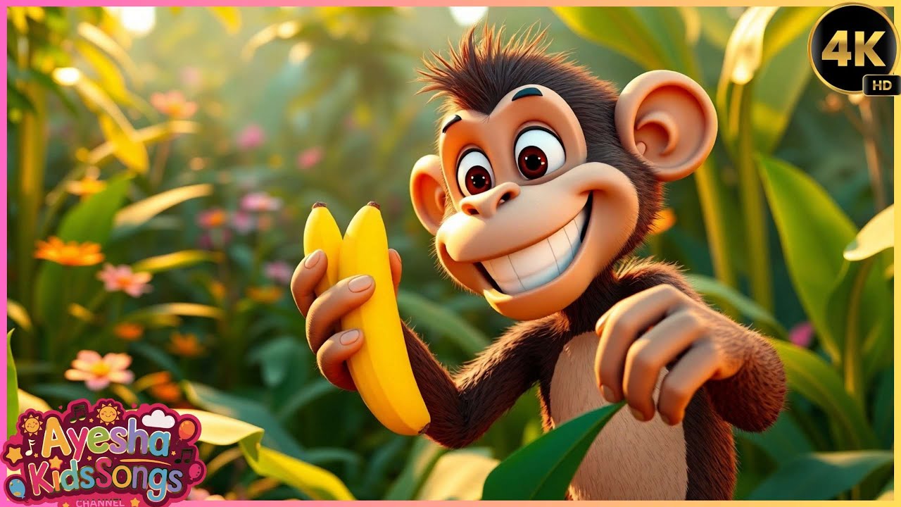 Monkey Eat Banana Song For Kids l Ayesha Islamic Songs - YouTube