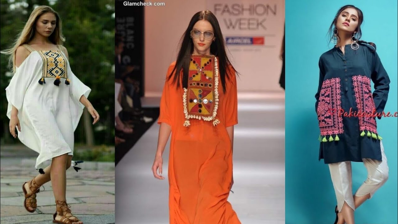 beautiful top stylish hand embroidery dresses design - YouTube