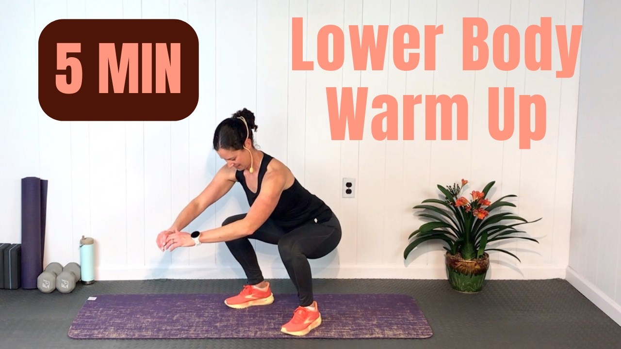 5 Minute Lower Body Warm Up Routine - YouTube