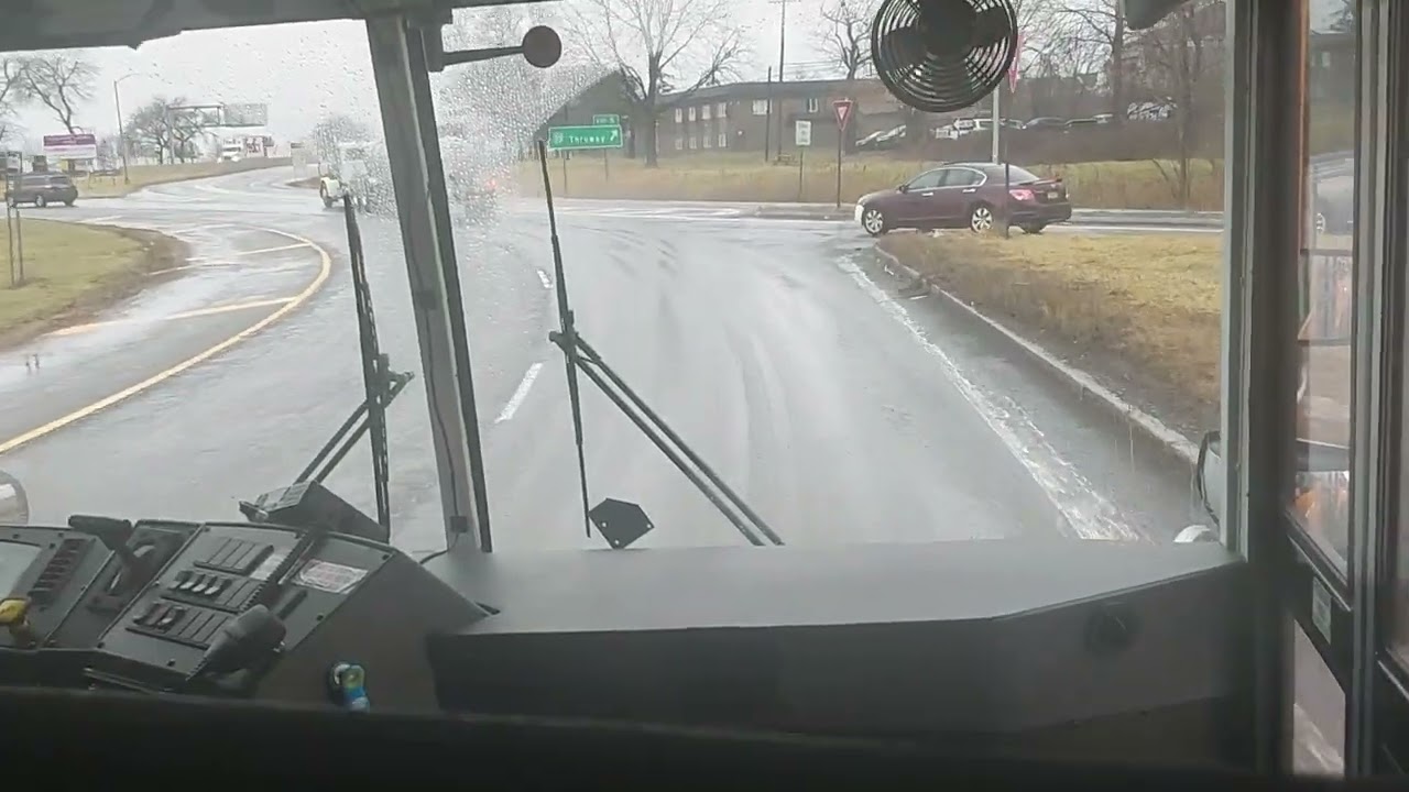 bus #84 returns (bluebird all american t3fe) - YouTube