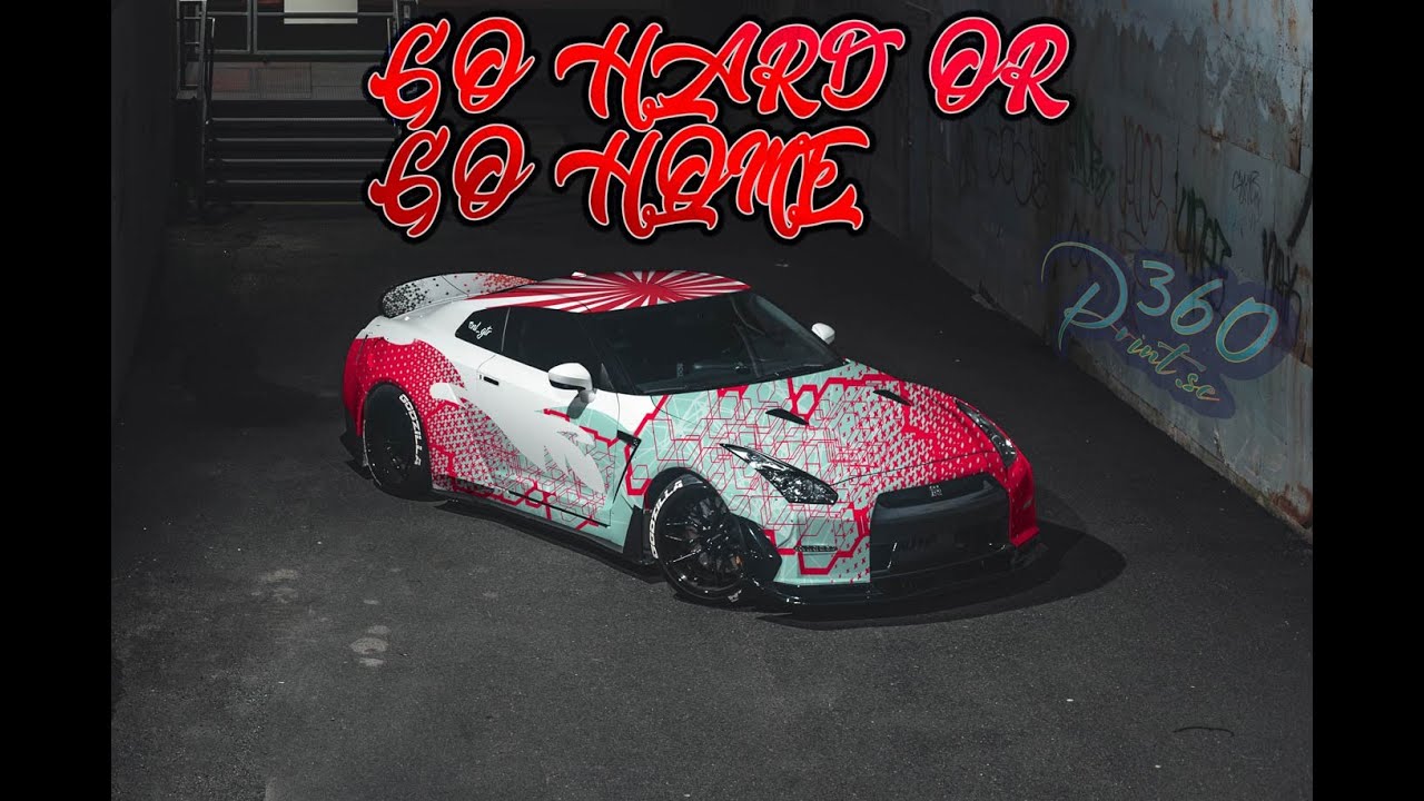 Vehicle Car Wrap on a nissan GTR (CRAZY GOOD WRAP) - YouTube