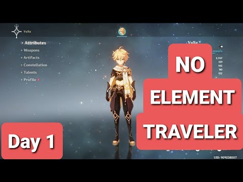 【Genshin Impact】NO Element Traveler - Day 1 - YouTube