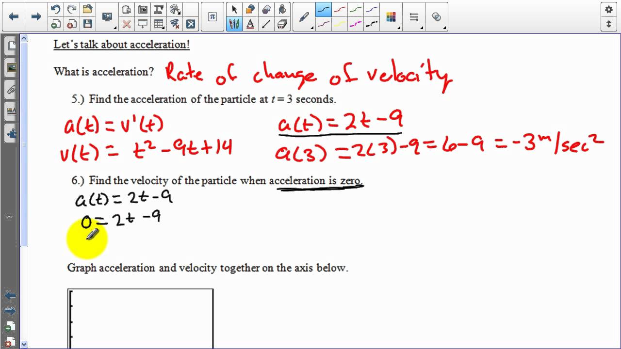 Ap Calculus Section 3 4 Velocity And Other Rates Youtube