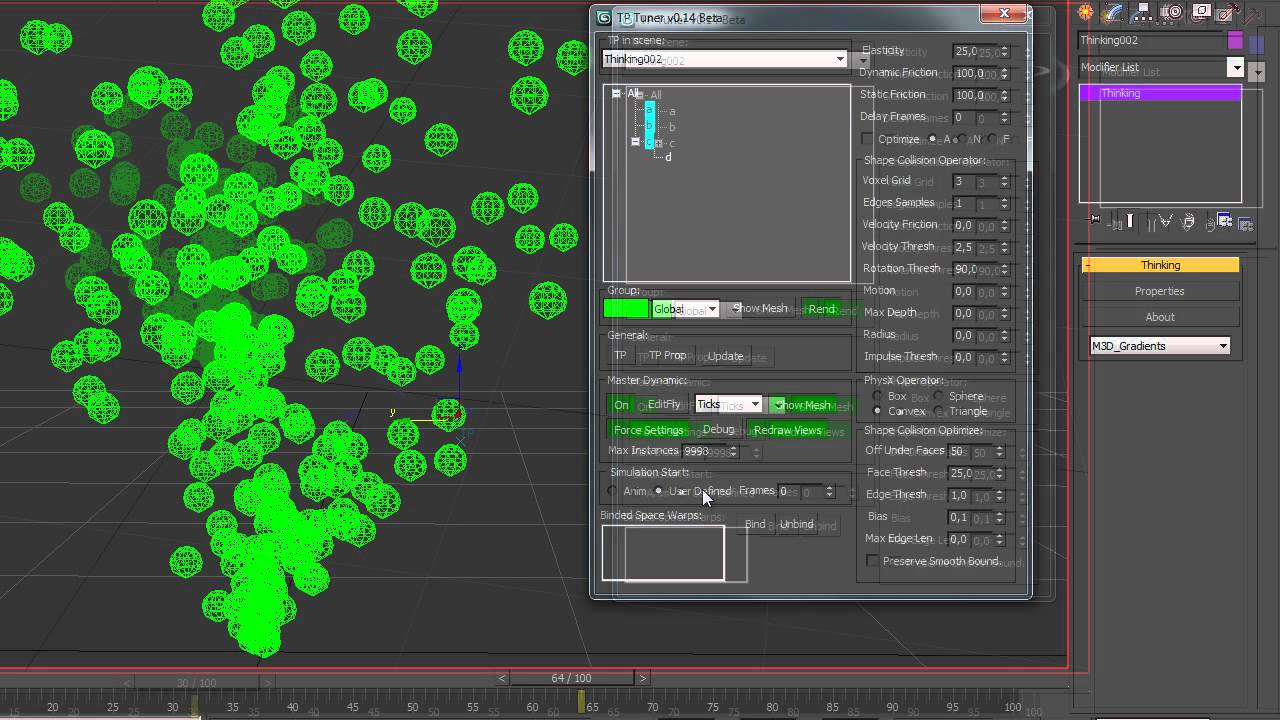 cebas thinkingParticles Group Properties - YouTube