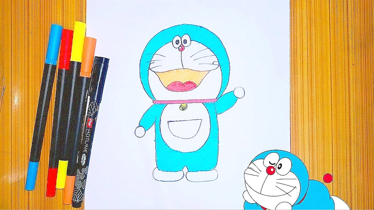 Doraemon easy drawing|| How to draw Doraemon step by step.. - YouTube