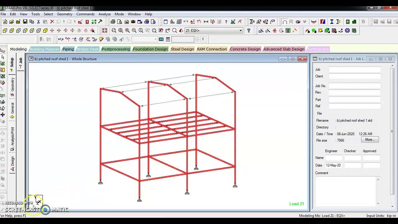 EASY WAY TO ''SELECT'' MEMBERS IN STAAD.Pro V8i [ PARALLEL TO AXES ...