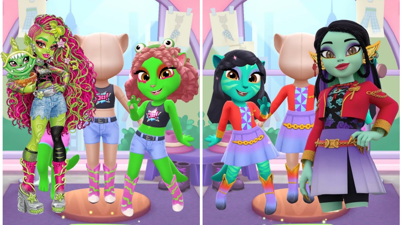 My Talking Angela 2 | Venus McFlytrap (G3) 🆚 Jinafire Long (G3) | New ...