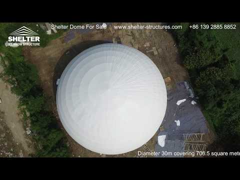 Diameter 30m Geodesic Dome for Large Projection Show - 4D Immersive Cinema