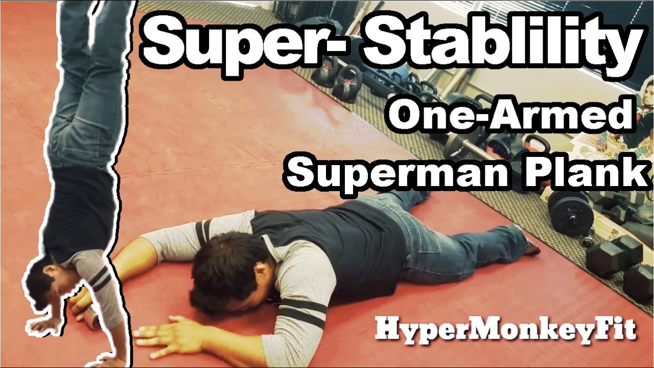 Super-Stabilize your Handstands with the One Armed Superman Plank - YouTube