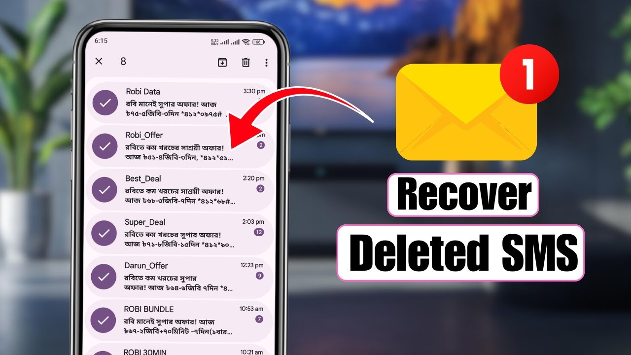 How to Recover Deleted Text Messages on Android Phones - YouTube
