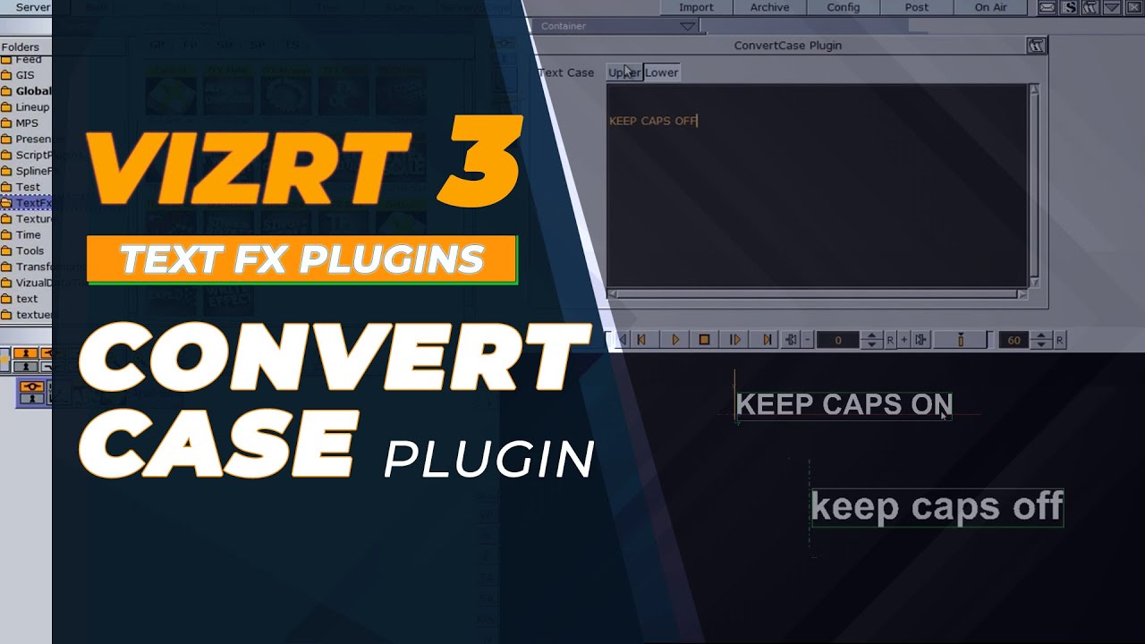 Vizrt 3 Convert Case Plugin Tutorial - YouTube