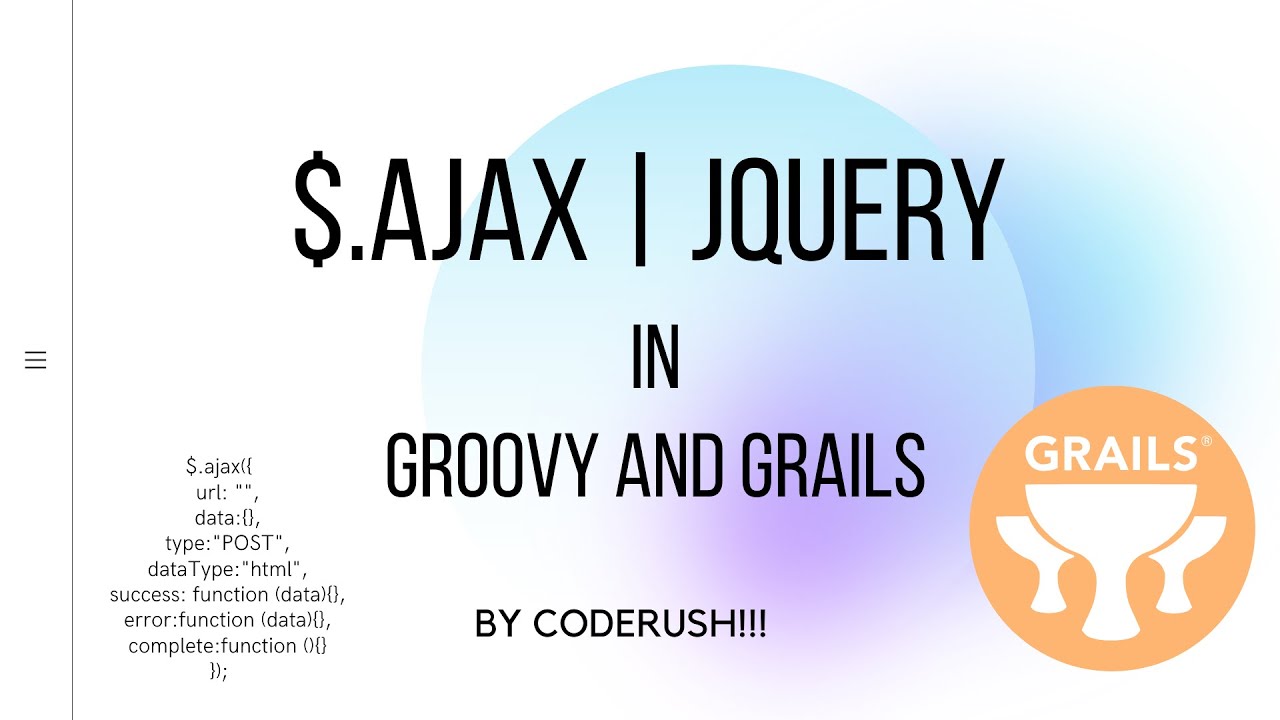 The Only Ajax Video You Need: Groovy On Grails Tutorial Part 9 - YouTube