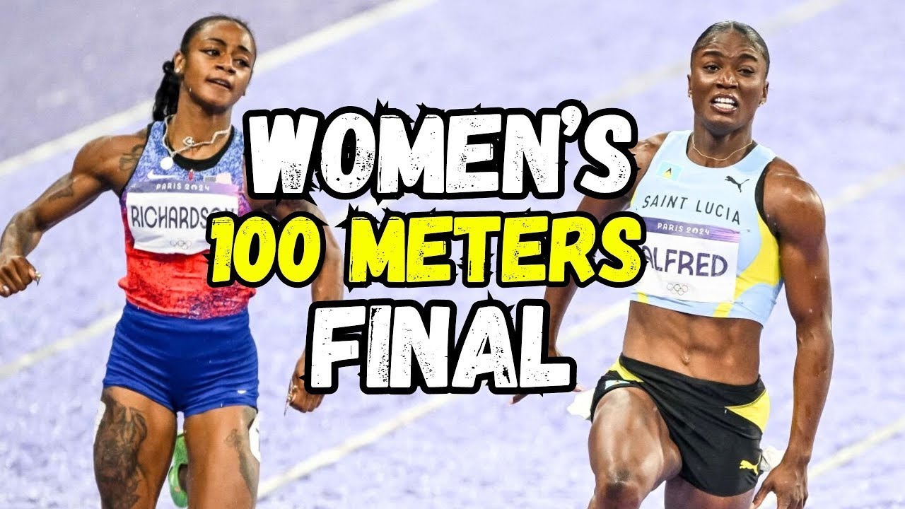 Breaking Records: Female Athlete Dominates in Parice Olympic 100m Race ...