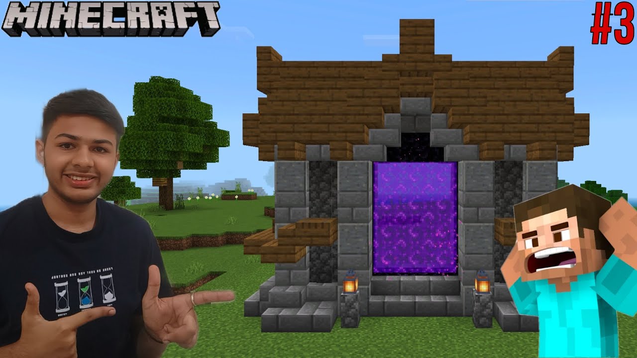 I Made Medieval Nether Portal In Minecraft Survival #3 - YouTube