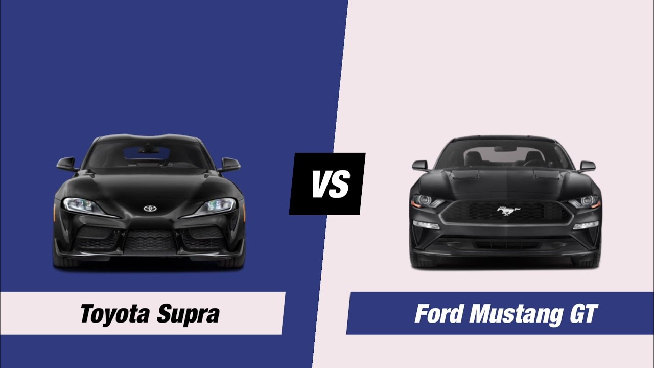 Toyota Supra VS Ford Mustang GT | Comparison - YouTube