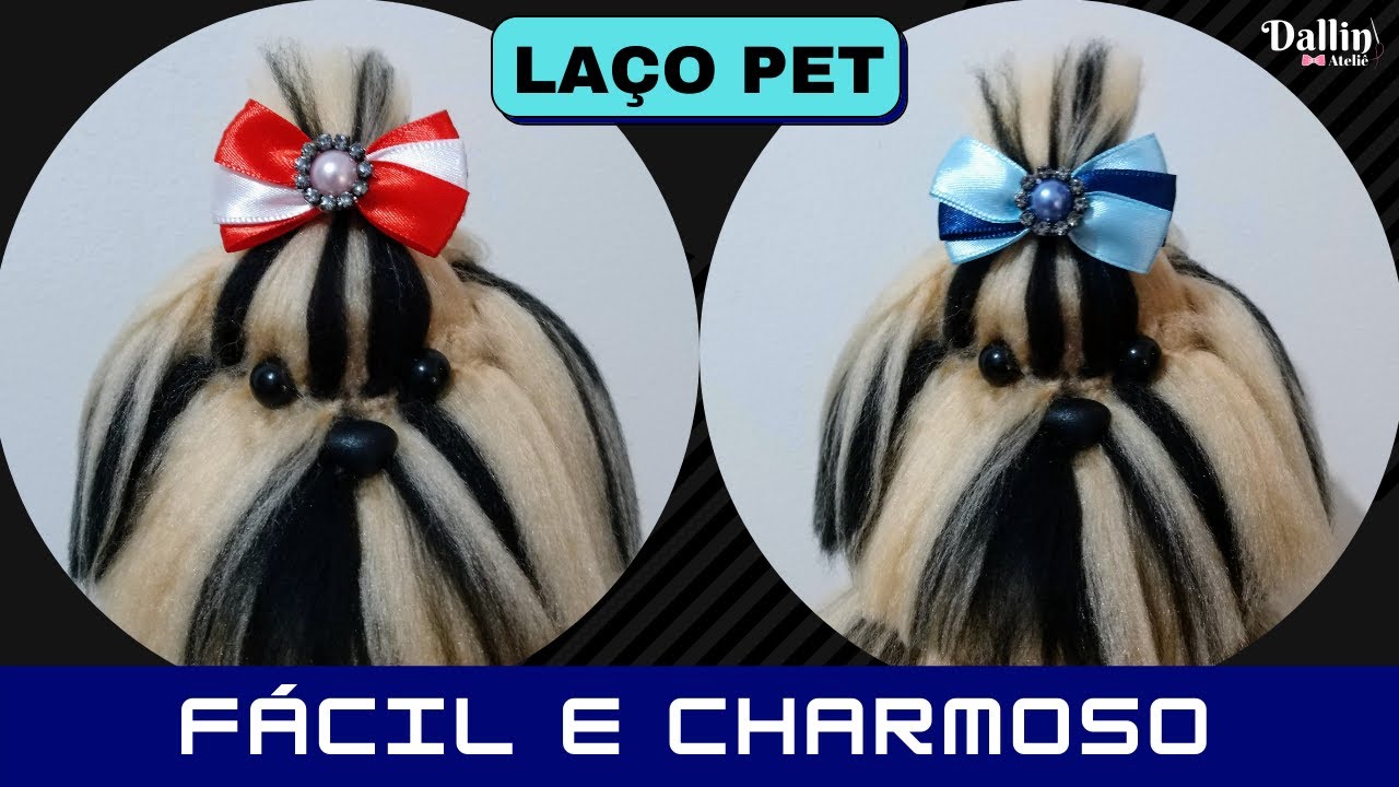 Laço Pet Charmoso 🥰 - Fácil (Passo a Passo Completo) - YouTube